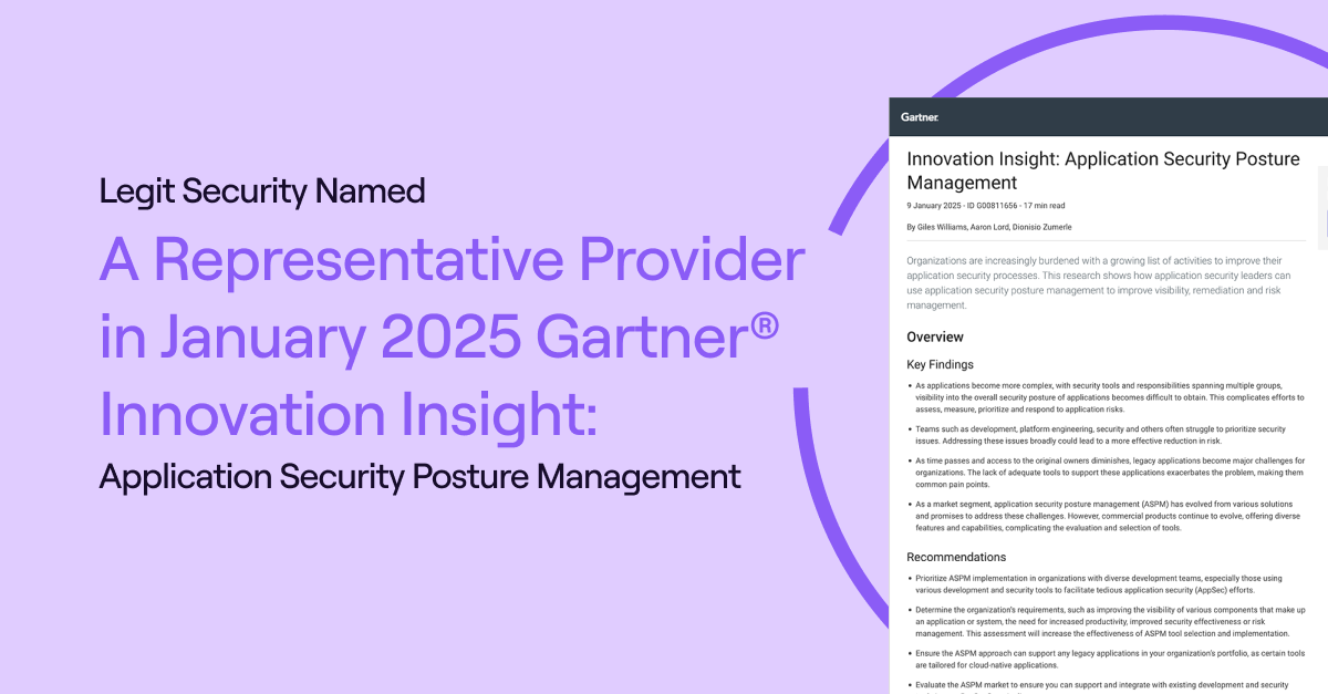Application Security Posture Management (ASPM) from Code to Cloud