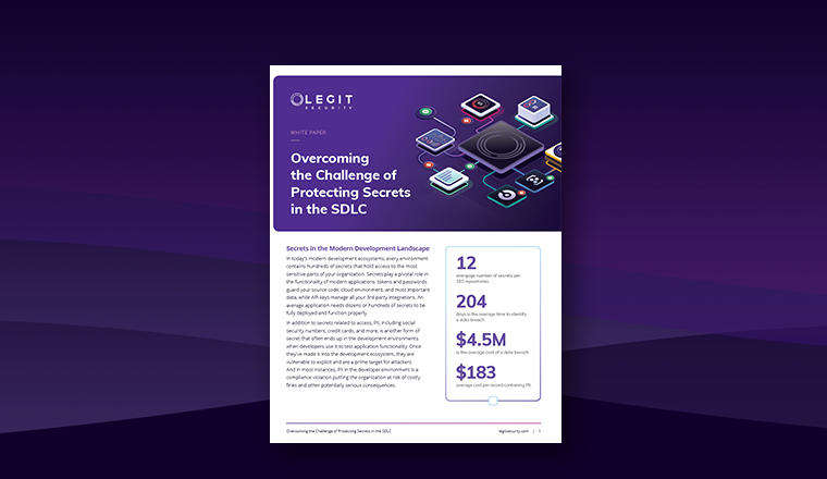 Secrets Scanning, Detection & Prevention by Legit Security